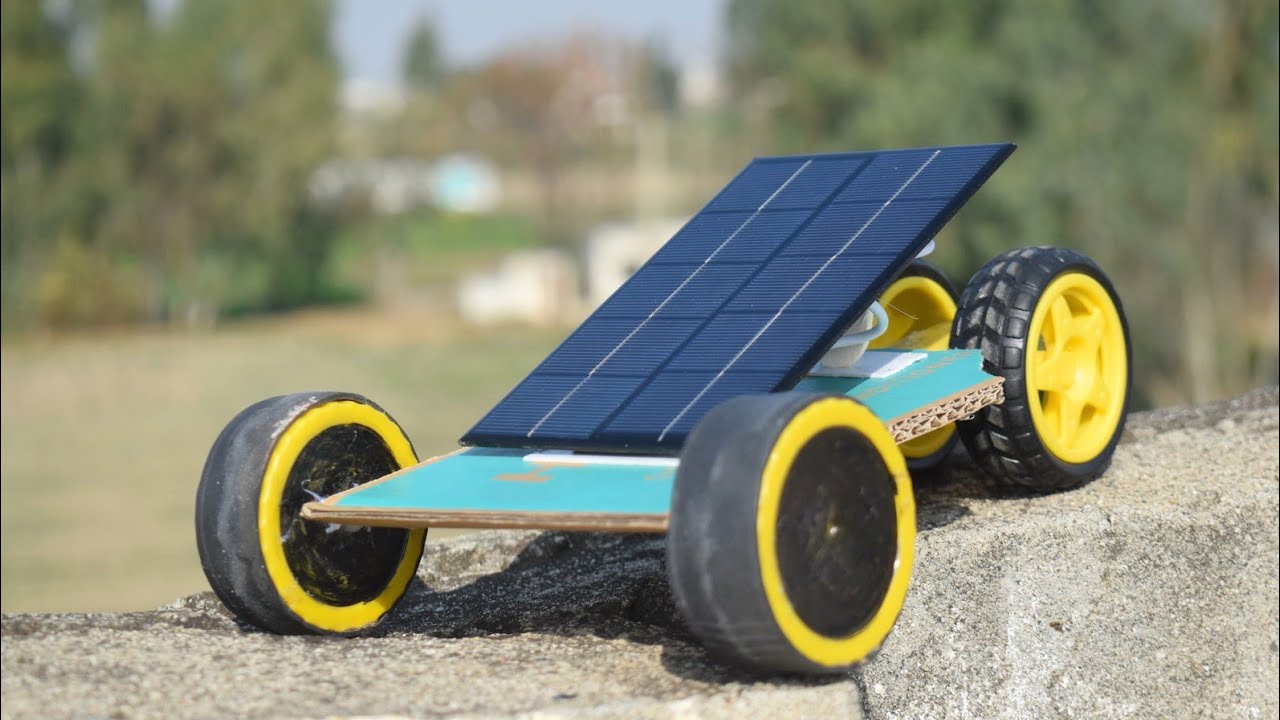How to Make Car- Science Project - Mini Solar Powered Car - YouTube