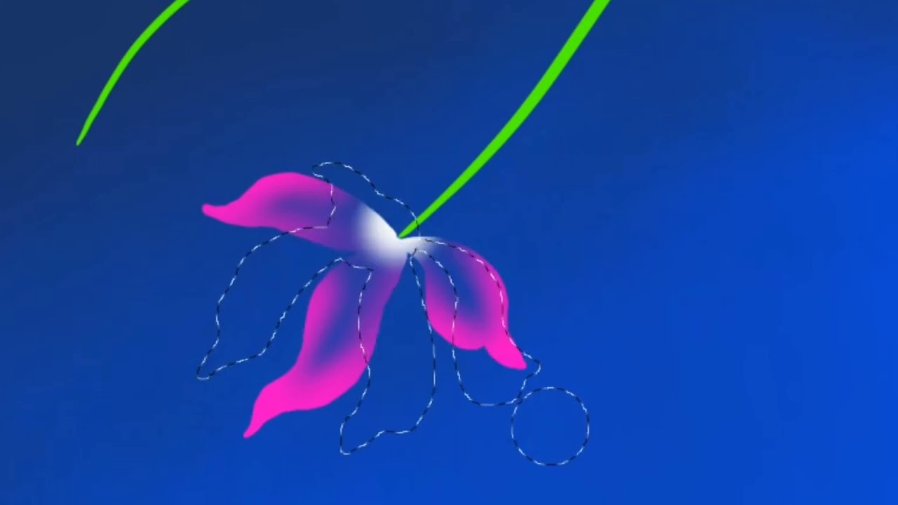 easy digital flower drawing #drawing #digitaldrawing #procreate #flower ...