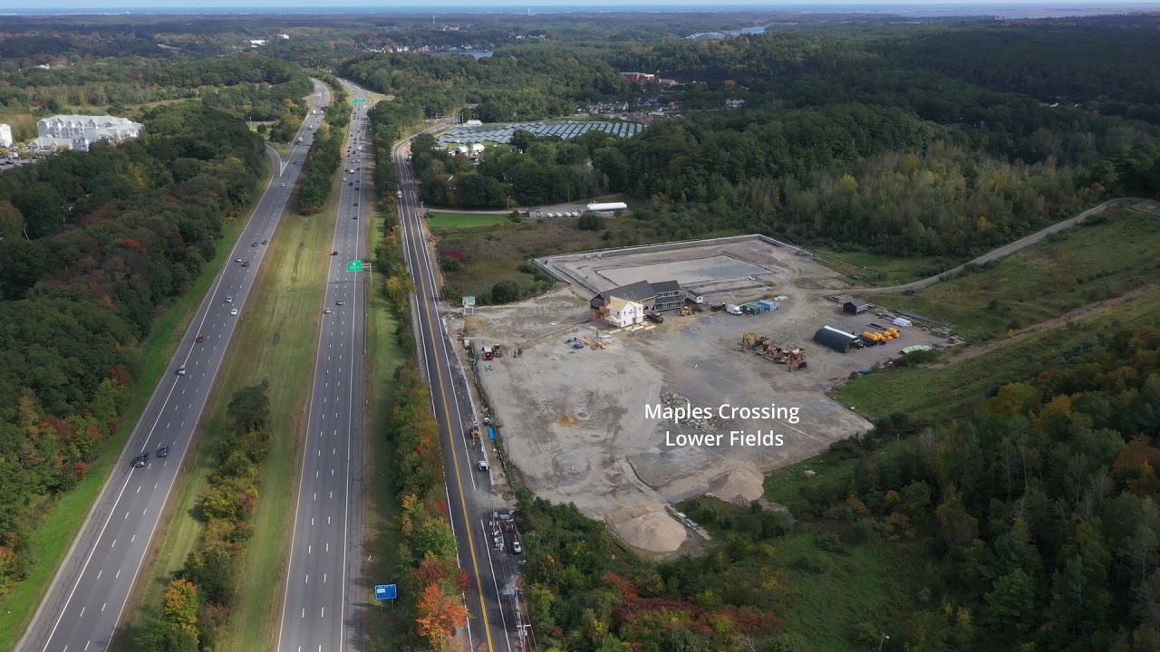 Amesbury, MA aerial view of the 495 corridor - YouTube