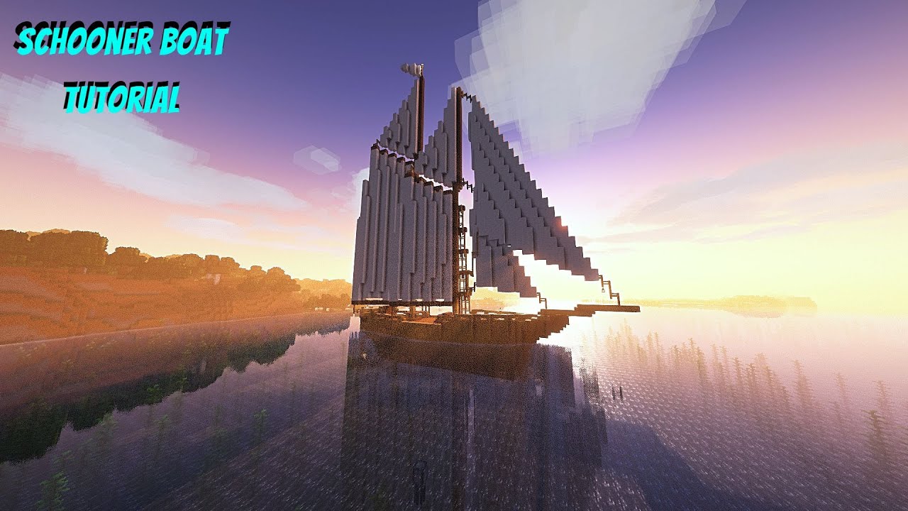 Schooner Ship Tutorial | Easy To Build | Minecraft 1.20 - YouTube