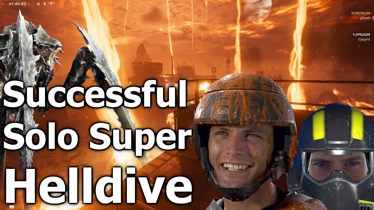 Helldivers 2 first Successful Solo Super Helldive vs Bugs - YouTube