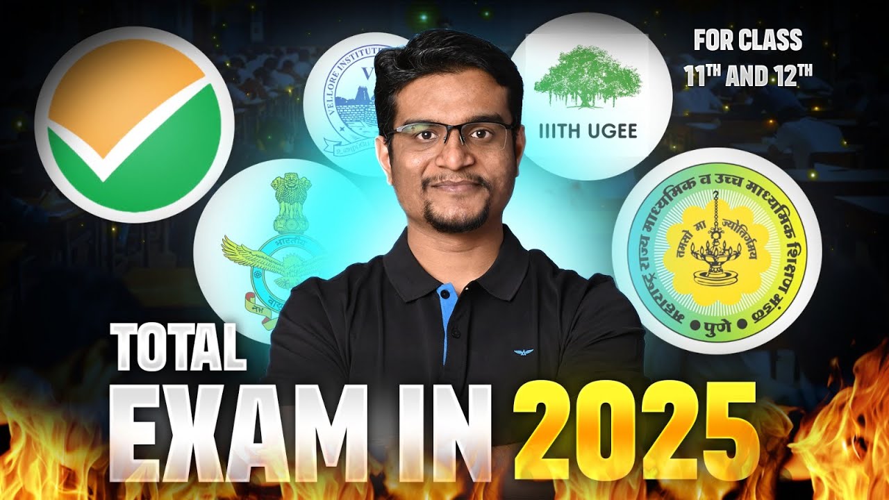 TOTAL EXAM IN 2025 || FOR CLASS 11th and 12th || #sakaarpcmb - YouTube