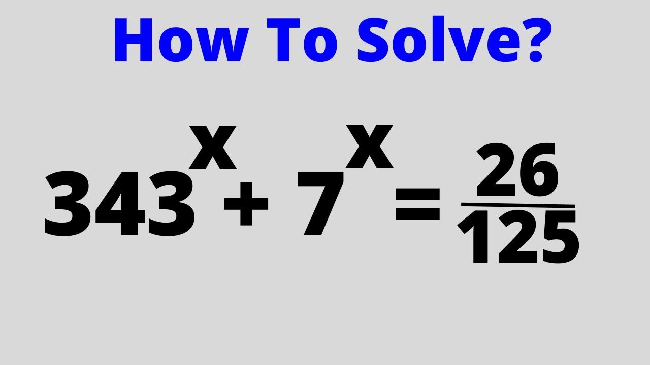 Niger Beautiful Math Olympiad Challenge Quick Trick Youtube