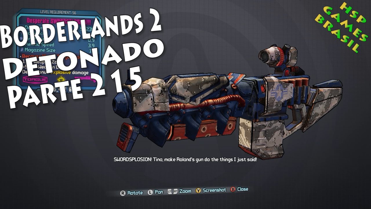 Borderlands 2 Detonado Parte 215 - Swordsplosion, isso atira espadas ...