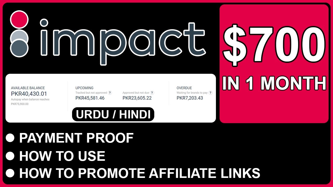 Impact.com for Beginners | How i Earn $700 Per Month | Impact Payment ...