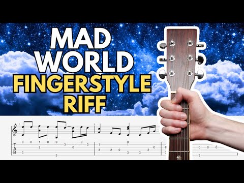Mad World Fingerstyle Guitar | Acoustic Tab | Full + Easy Version - YouTube