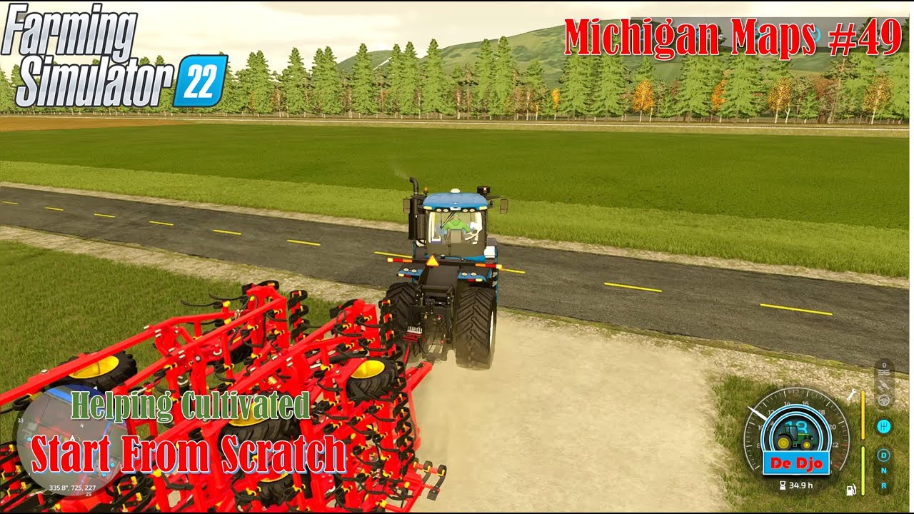 FS22 Michigan Maps || Helping Cultivated || Timelapse eps. 49 - YouTube