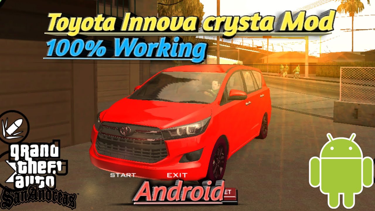 How To Add Toyota Innova Crysta Mod In Gta Sa Android | Toyota Innova ...