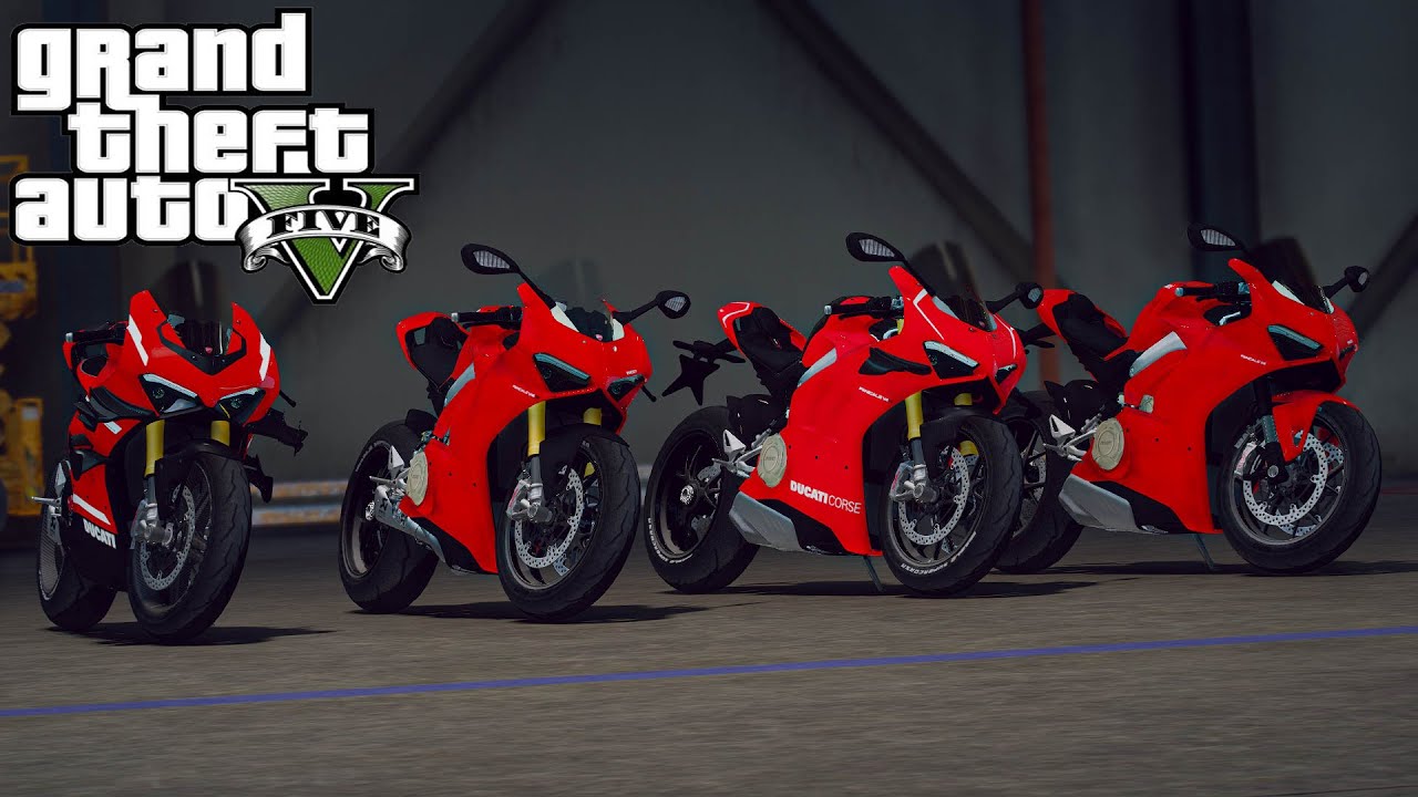 GTA V สอนลง MOD รถ Ducati Panigale V4 Pack Add-On - YouTube
