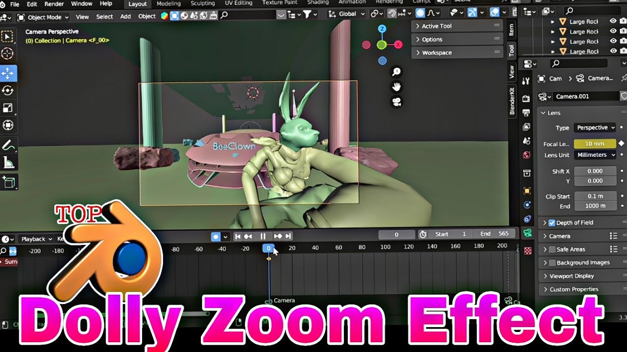 Dolly Zoom Effect कैसे बनाये? How to make Dolly Zoom Effect in Blender ...