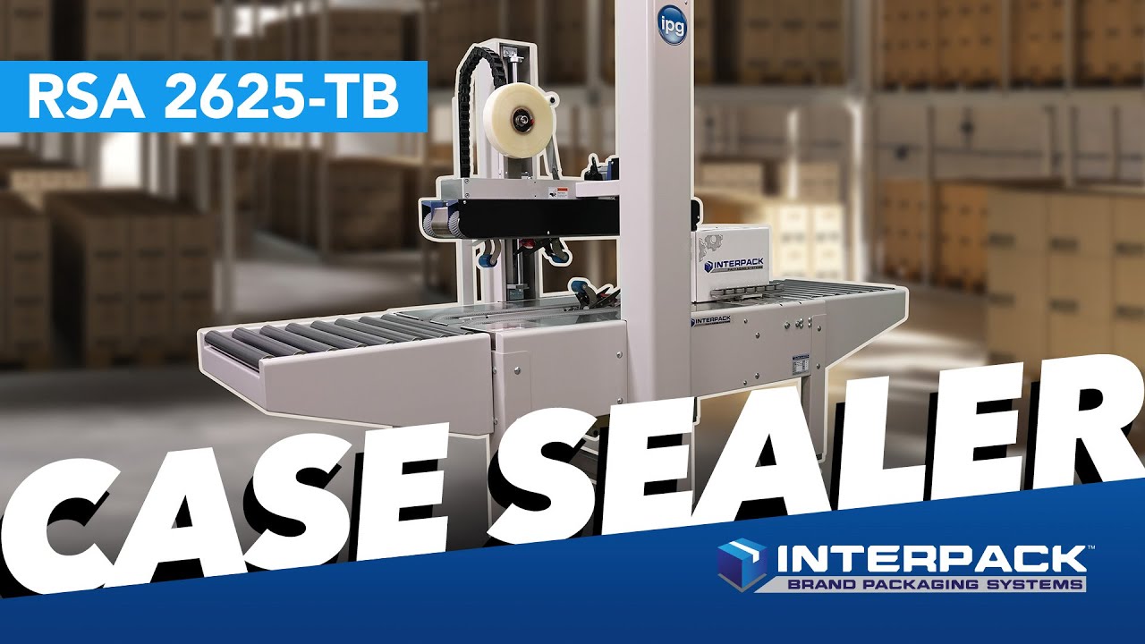 Interpack RSA 2625-TB Case Sealer for Packaging Automation - YouTube