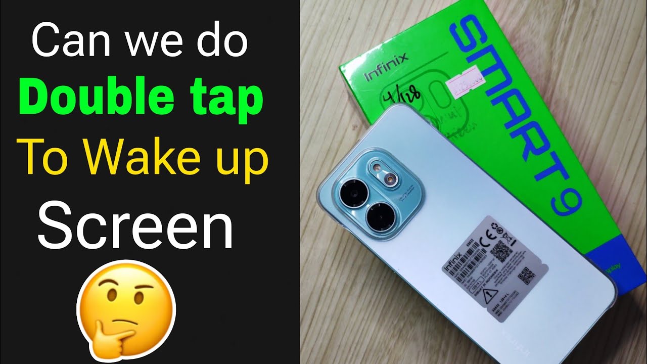 Can we do double tap to wake up the screen on Infinix smart 9 - YouTube