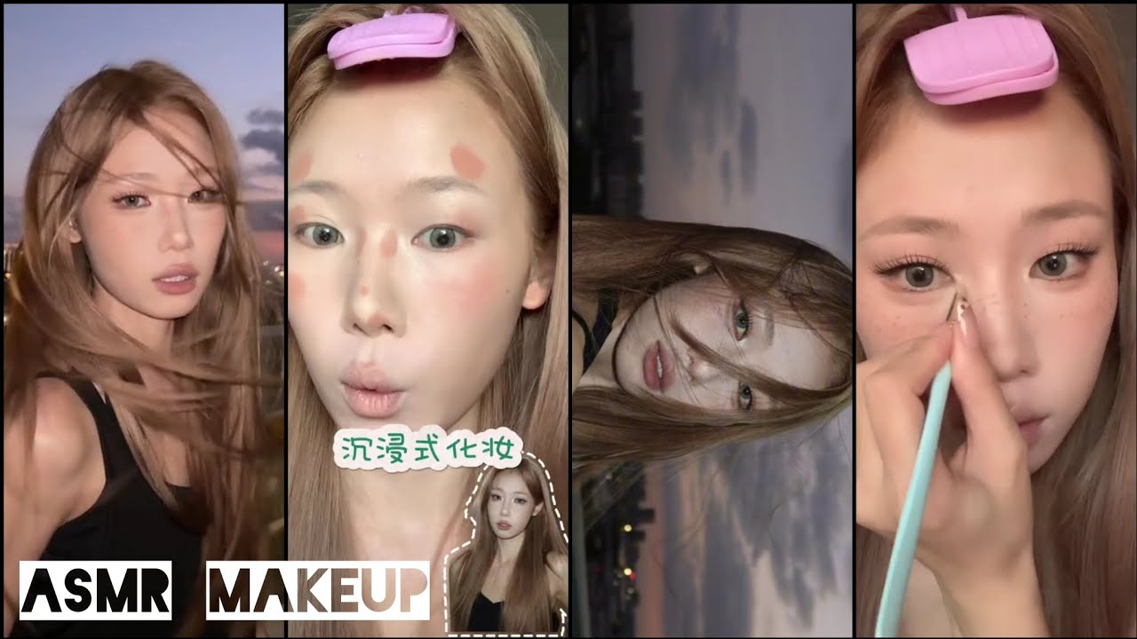 ASMR Makeup tutorial 🎀 Satisfying Vídeos ♡ Aesthetic ️ - YouTube