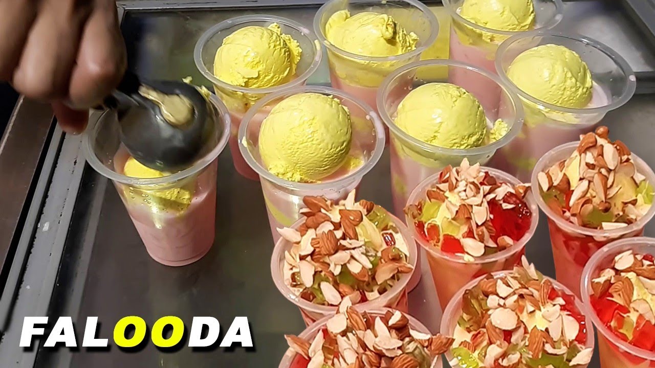 Famous Rabri Falooda Recipe | Royal Kulfi falooda | Falooda ice cream ...