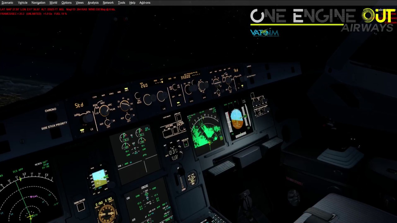 [P3Dv4.2] FSLabs A320 dual Engine Failure - YouTube