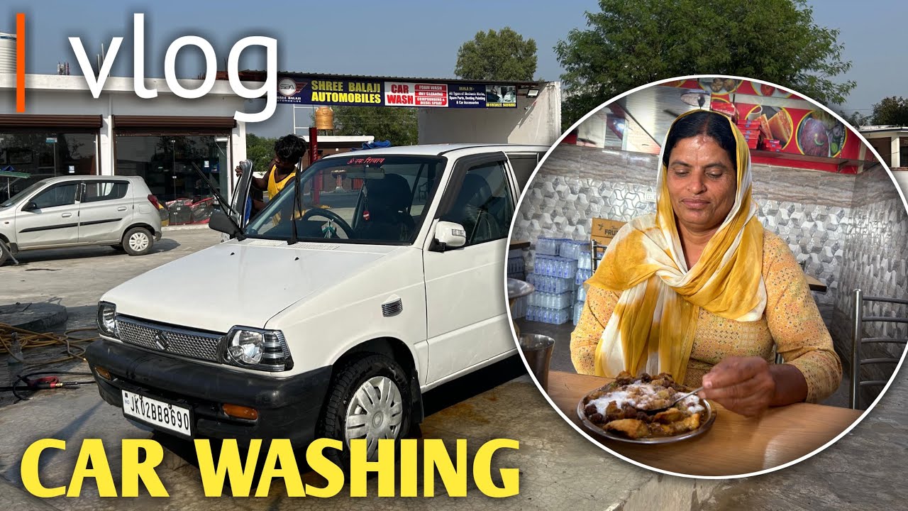 मम्मी जी के साथ की SAMOSA PARTY 🥰💖|| Car Full Service vs Washing 😍💦💥 ...