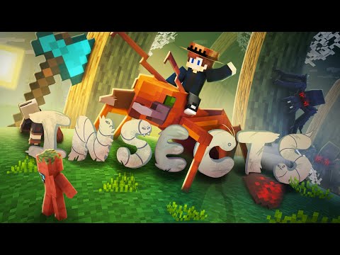 WE SHRUNK AND SURVIVED GIANT INSECTS IN MINECRAFT!