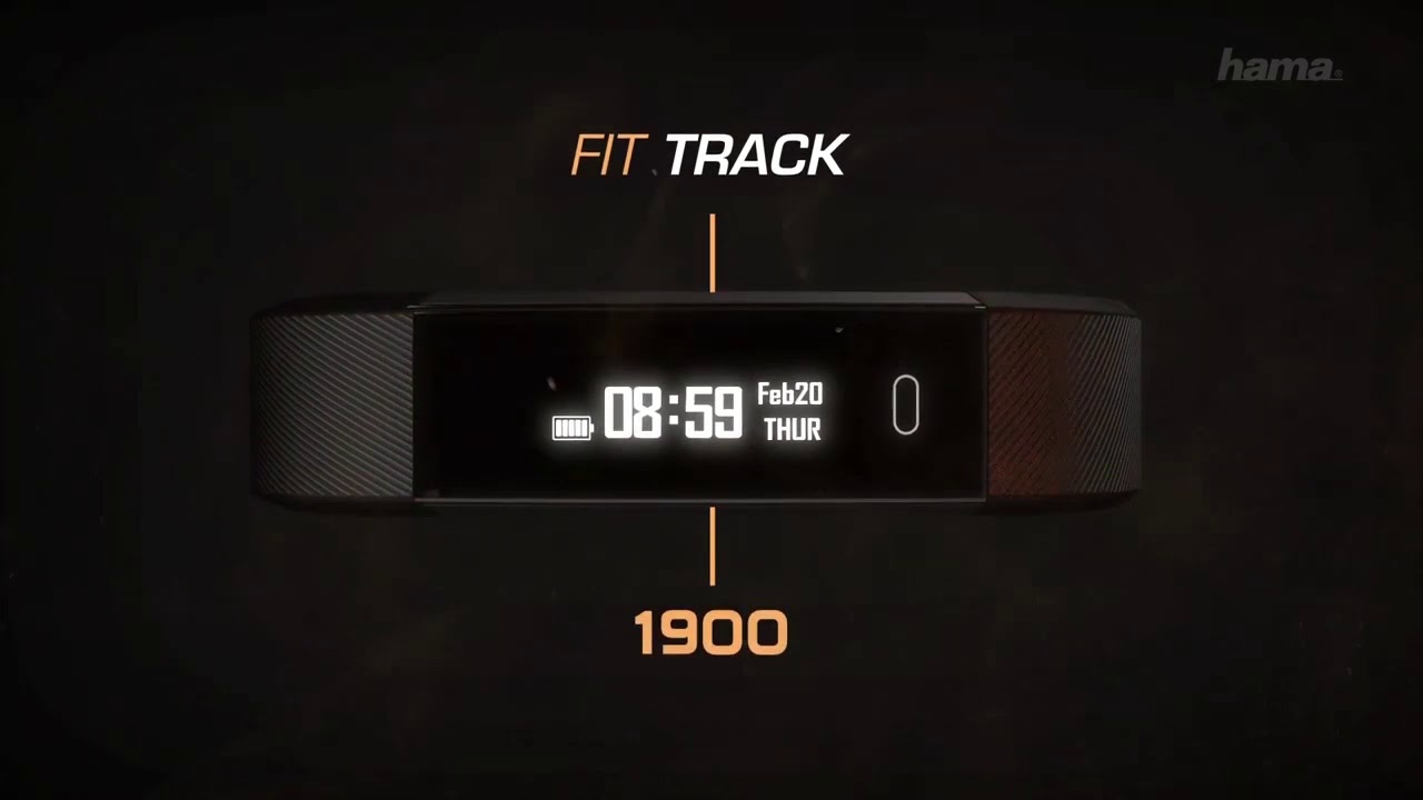 Hama Fit Track 1900 Fitness Tracker - YouTube