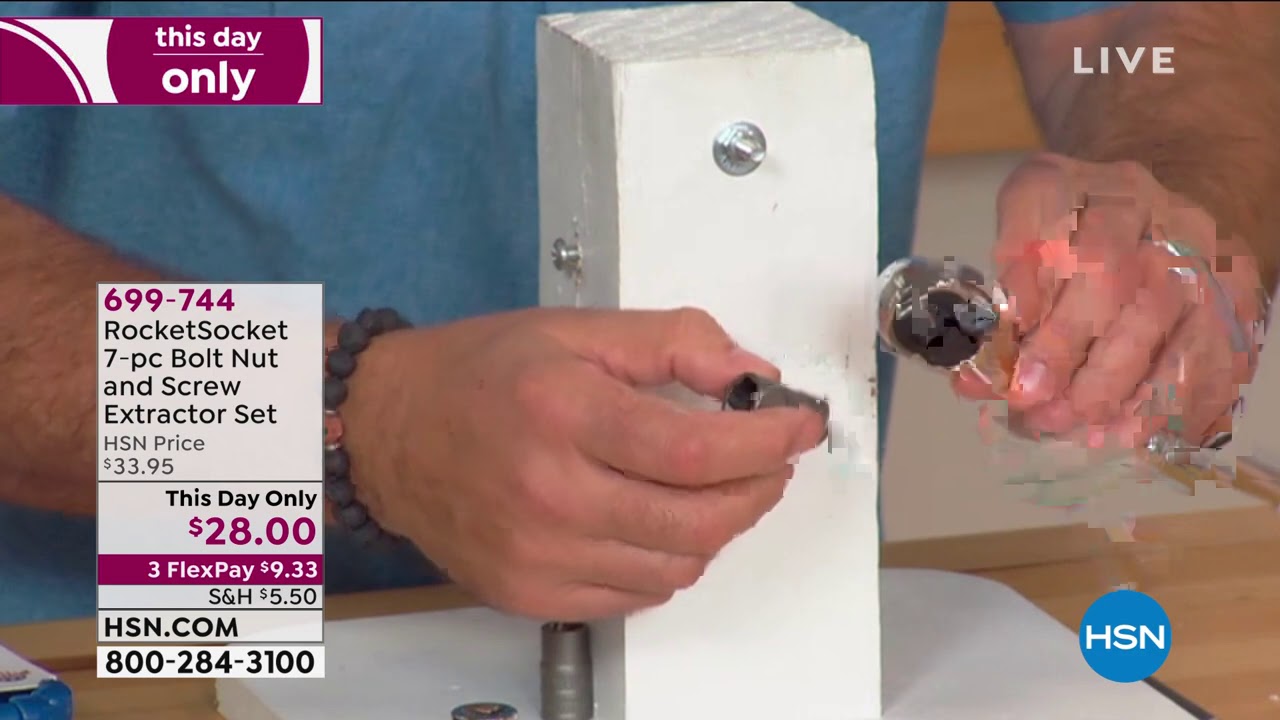 RocketSocket 7piece Bolt, Nut and Screw Extractor Set - YouTube