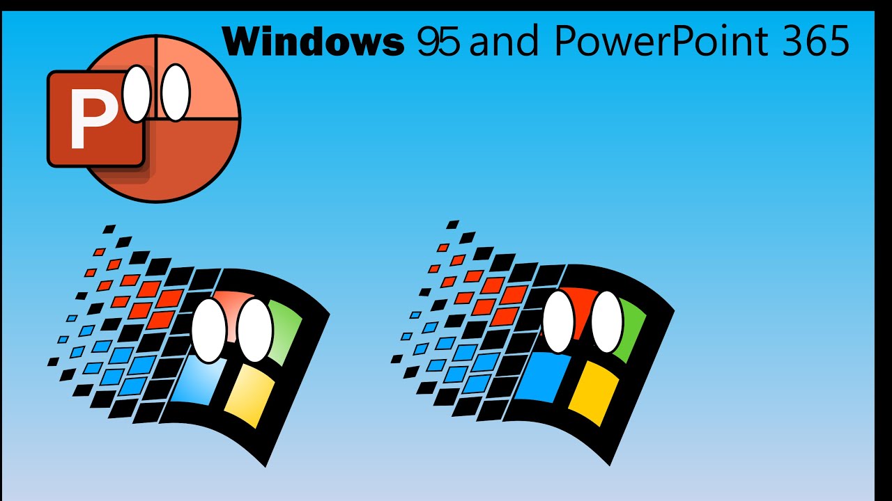 Windows 95 & PowerPoint 365 series (Welcome to 95 and 98's house) - YouTube