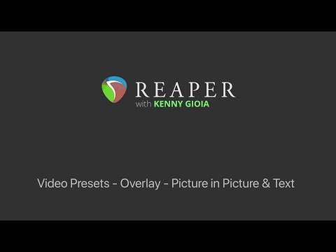 Video Presets - Overlay - Picture in Picture & Text in REAPER