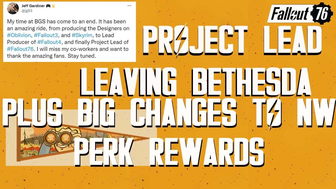 Fallout 76 Project Lead leaving BGS/BIG changes to Nuclear Winter ...