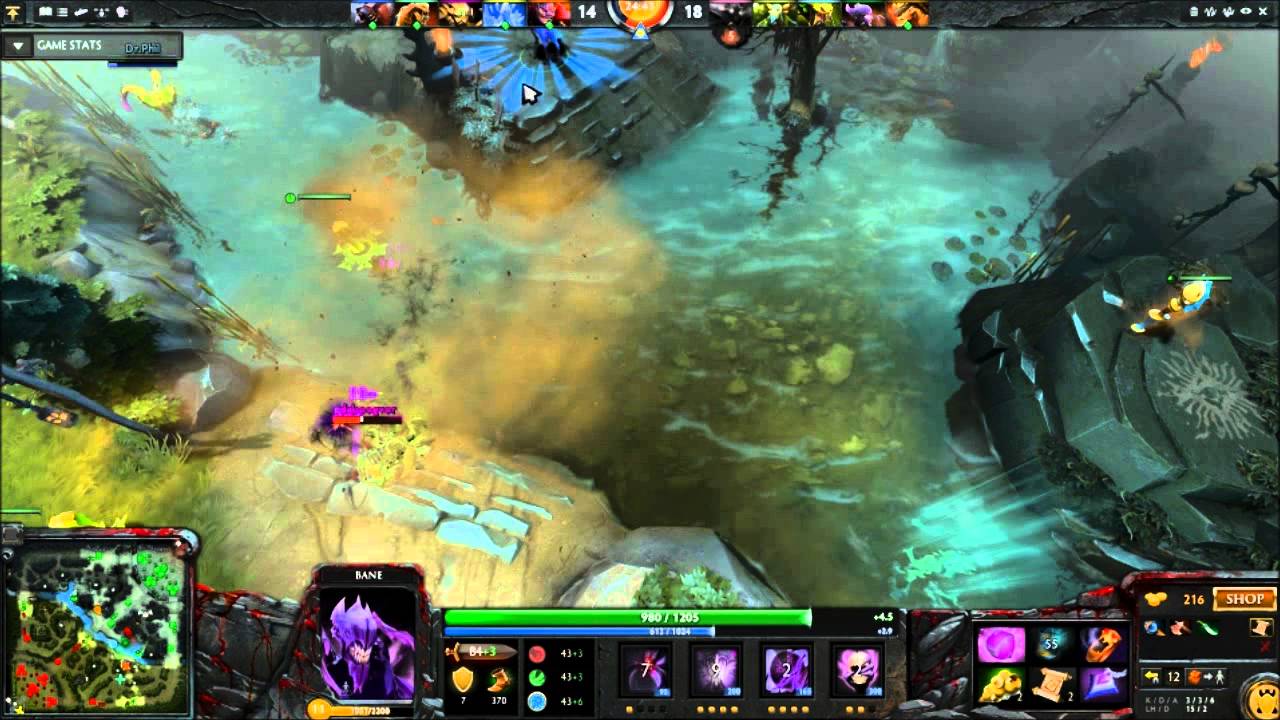 DOTA 2 #2 Single Draft Bane Support - YouTube