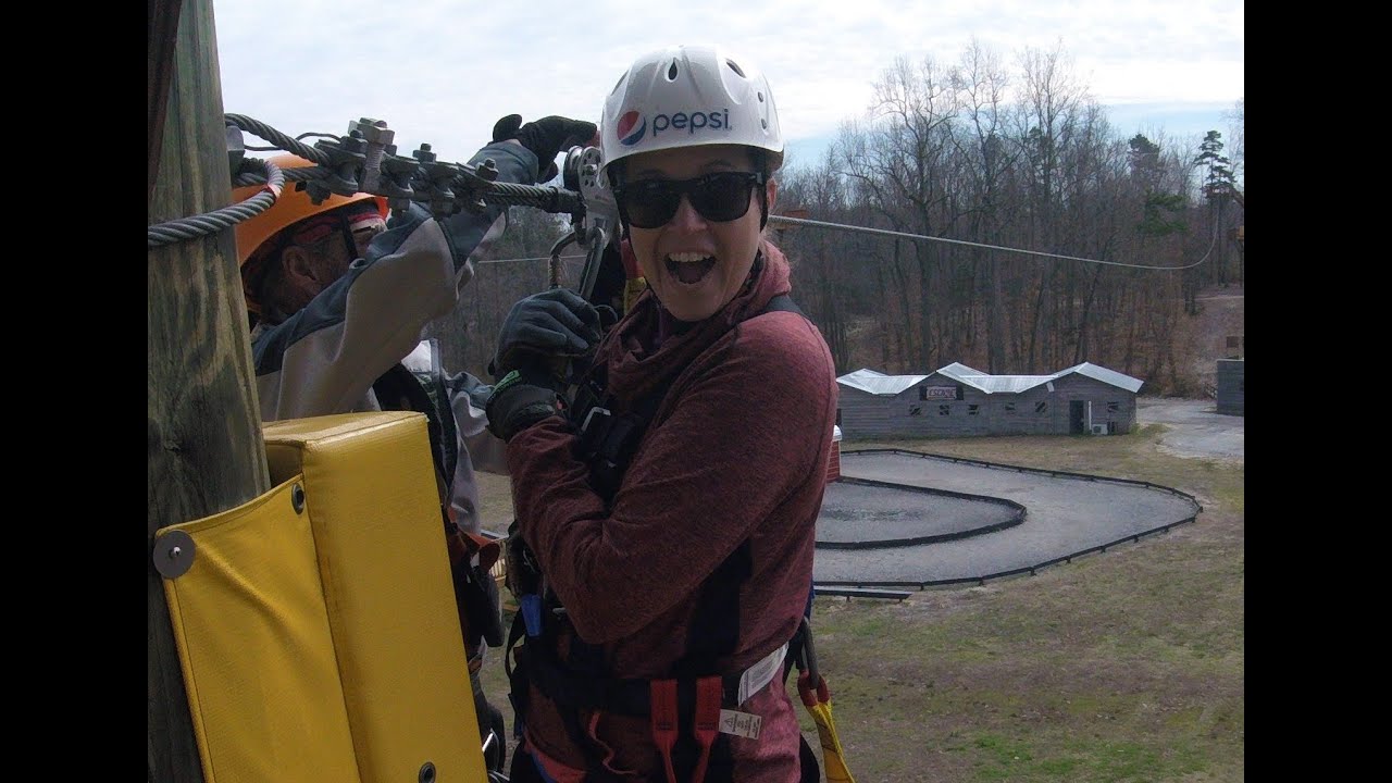 Kersey Valley Zipline - February 2020 - YouTube