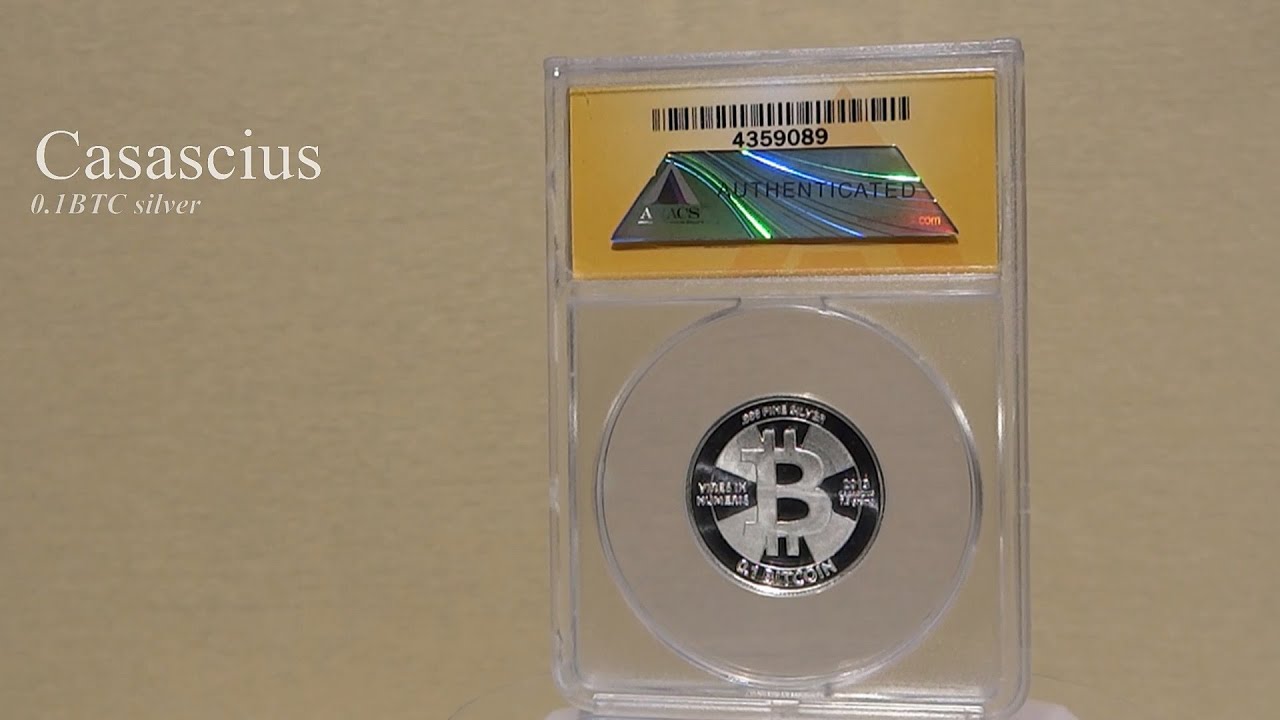 Casascius 0.1BTC silver - YouTube