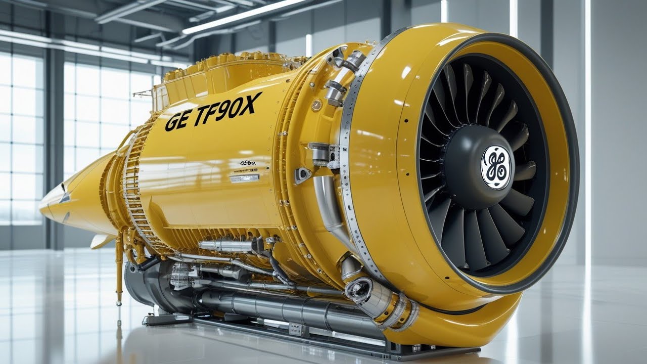 Inside the 2026 GE TF90X Jet Engine – Unbelievable Power & Tech - YouTube