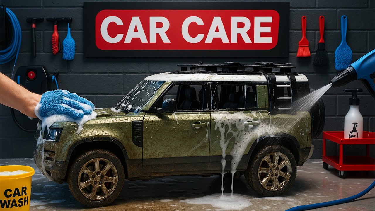 Super Realistic Cleaning of a 1:24 Land Rover Defender After an Extreme ...