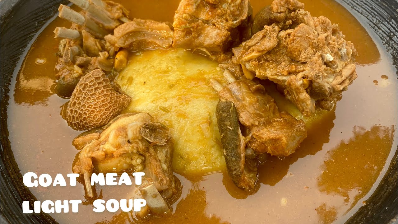 How To Make Authentic Goat Meat Lights Soup | goat meat pepper soup ...