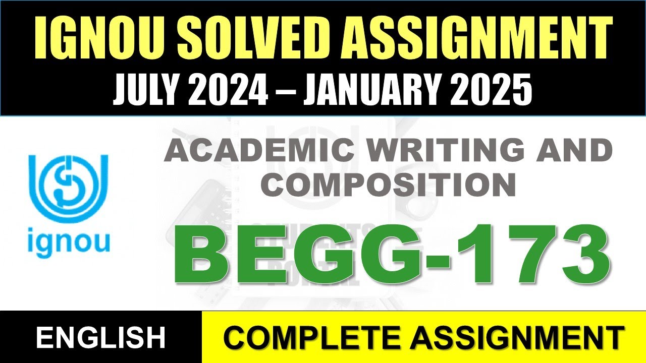 BEGG 173 Solved Assignment 2024-25 || begg-173 solved assignment in ...