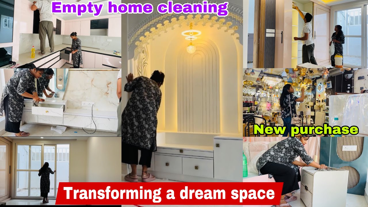 Cleaning my new empty house 🏡 new purchasing| diwali cleaning | deep ...