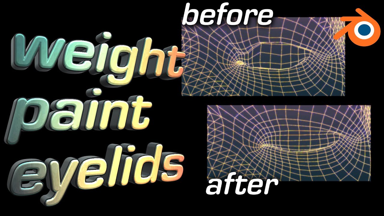 Weight paint eyelids and perform other fixes on metahuman face - YouTube