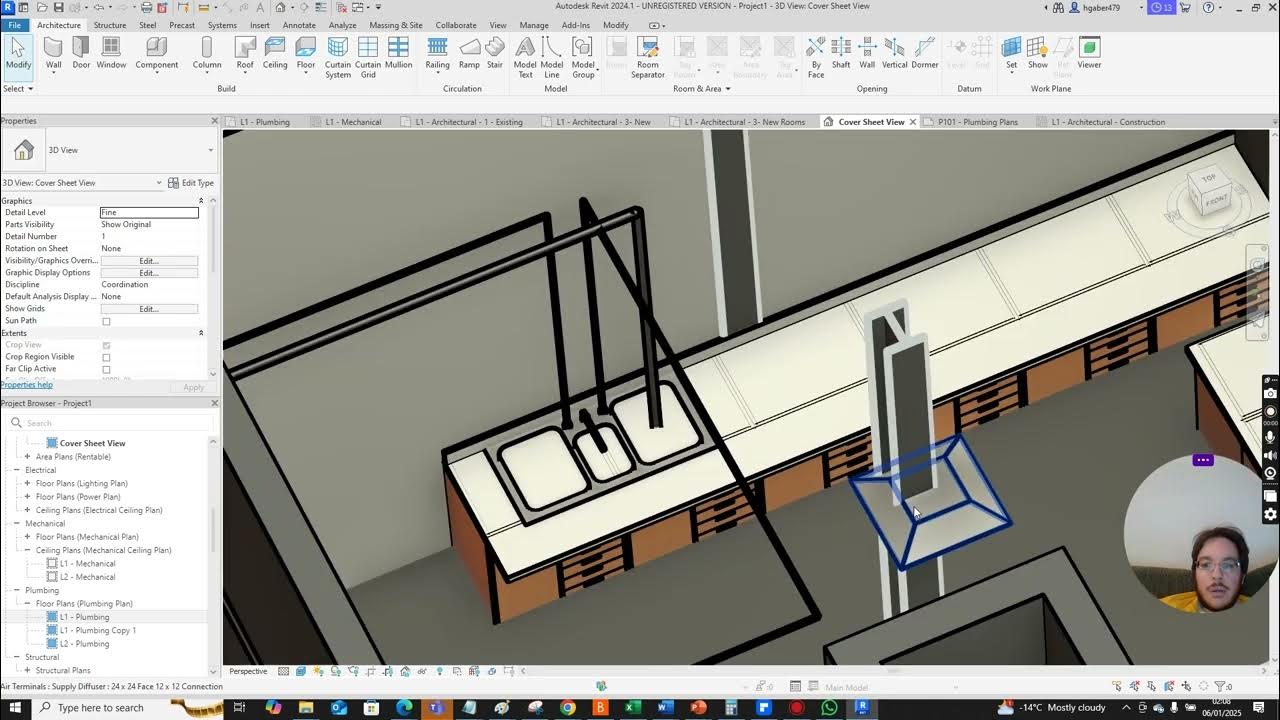 How to add millwork, countertops and sinks in Revit - YouTube