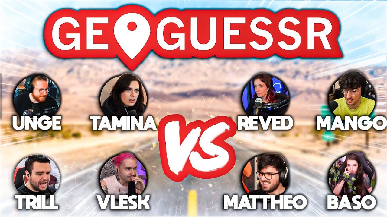 GeoGuessr 4vs4 Streamer Battle! 😁 Team: Vlesk, Unge, Tamina & TrilluXe ...