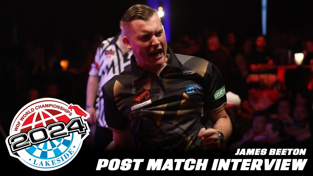 James Beeton vs Bradley Kirk | Post match interview #Lakeside2024 - YouTube