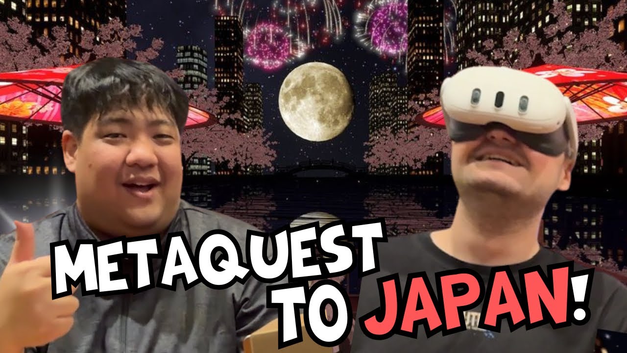 We took a Georgian to Japan! The VR Chat world with Meta Quest 3 was ...