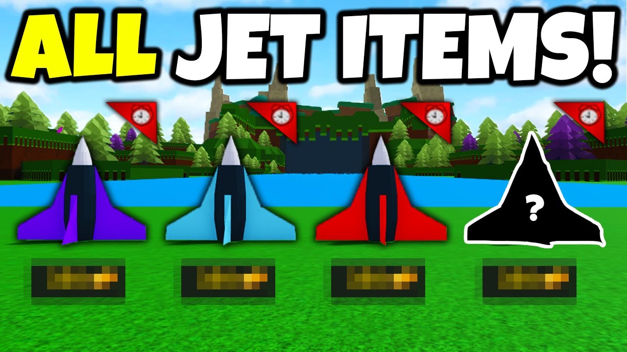 ALL JET ITEMS (how to get) in Build a boat for Treasure ROBLOX - YouTube
