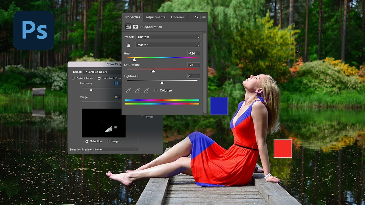 Making Quick Selections, Color Range Selections, Masks, & Adjustment ...