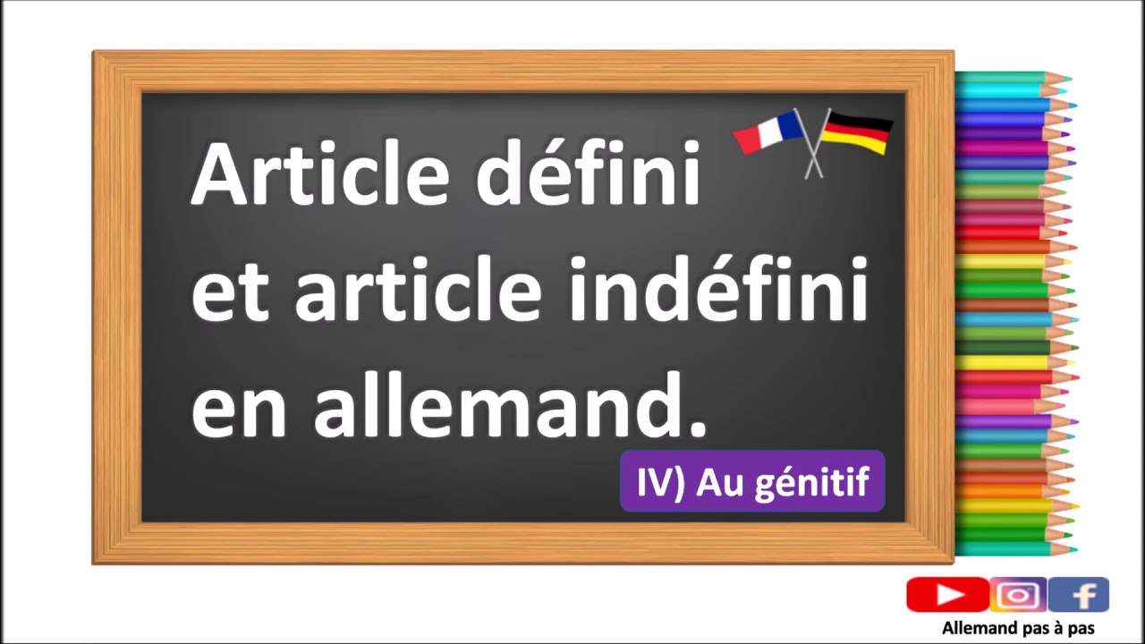 Allemand débutants: Article défini et article indéfini en allemand ...
