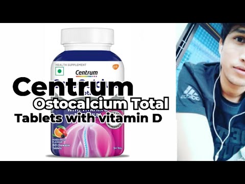 Centrum ostocalcium total chewable tablets || Centrum vitamin D ...