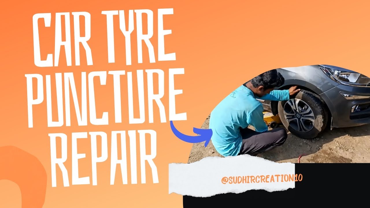 Car tyre puncture repair - YouTube
