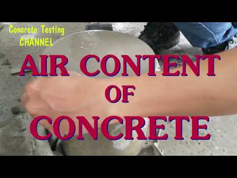 Air content of concrete testing - YouTube