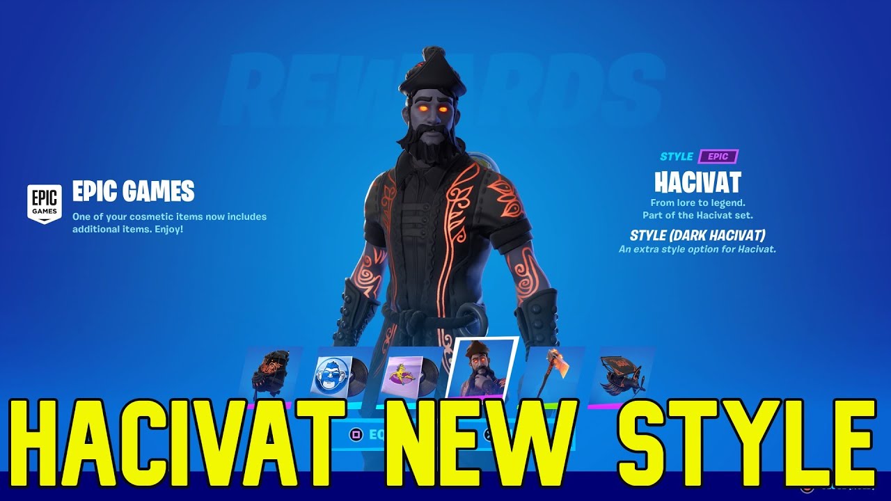 Fortnite Hacivat Skin New Style - Full Set Got New Style - YouTube