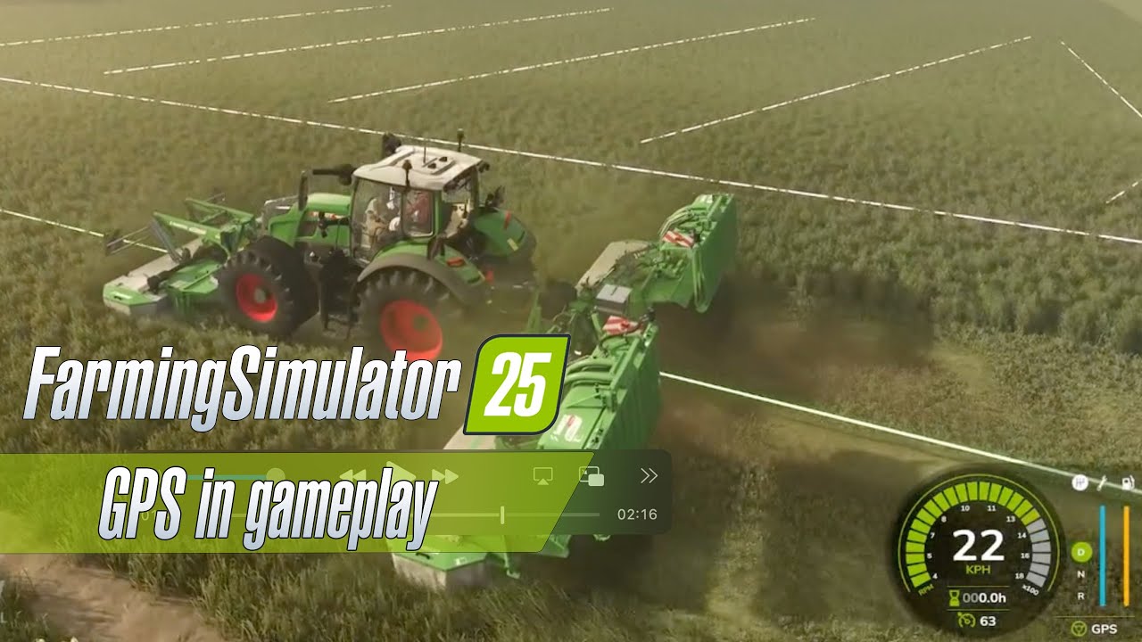 Farming Simulator 25 - First look at GPS in gameplay - YouTube