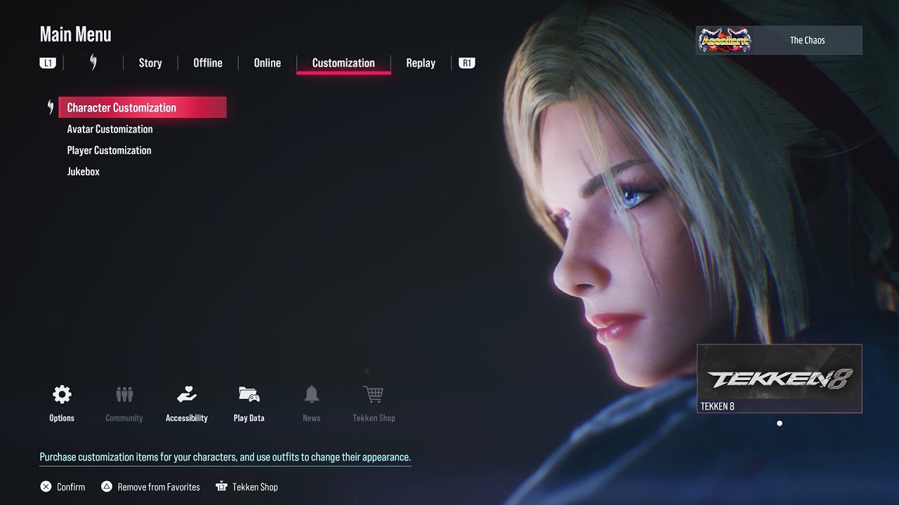 Tekken 8 Updated Main Menu (Lidia Sobieska) - YouTube