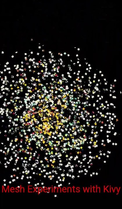 Kivy: Creating a Particle Effect Using Mesh #Kivy #python #glsl - YouTube