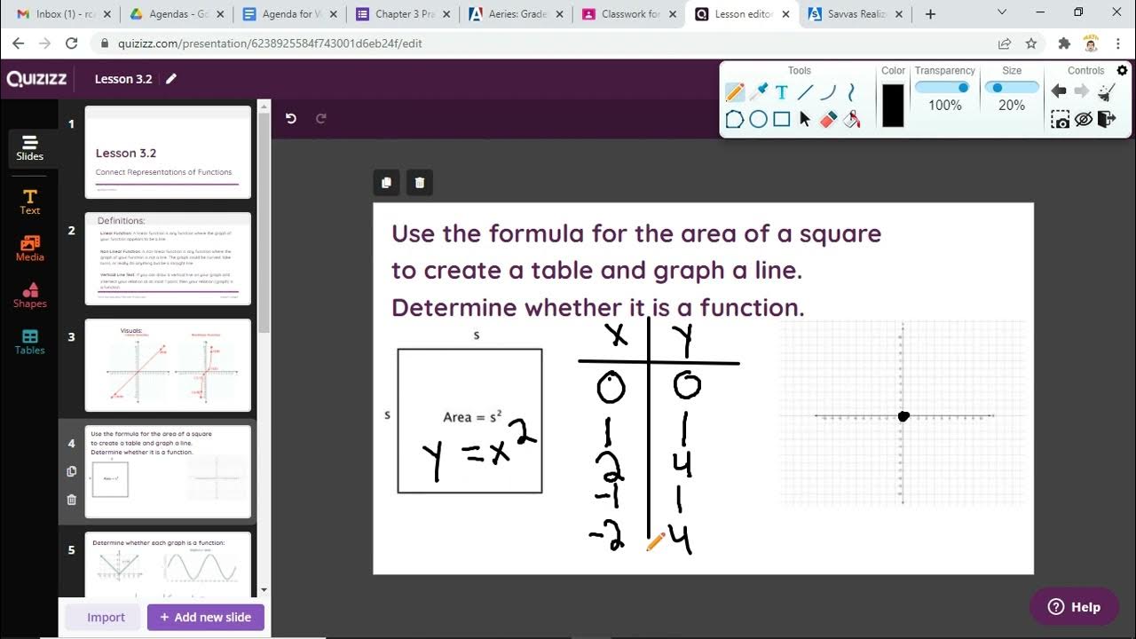 Lesson 3.2: Connect Representations of Functions - YouTube